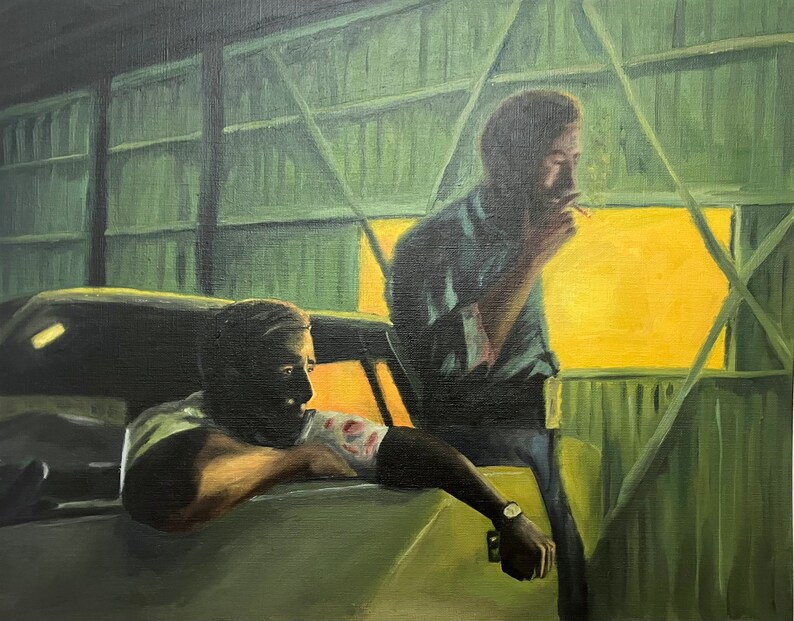 ORIGINAL Scene Painting From Drive 2011, Movie Artwork, Drive 2011 ...