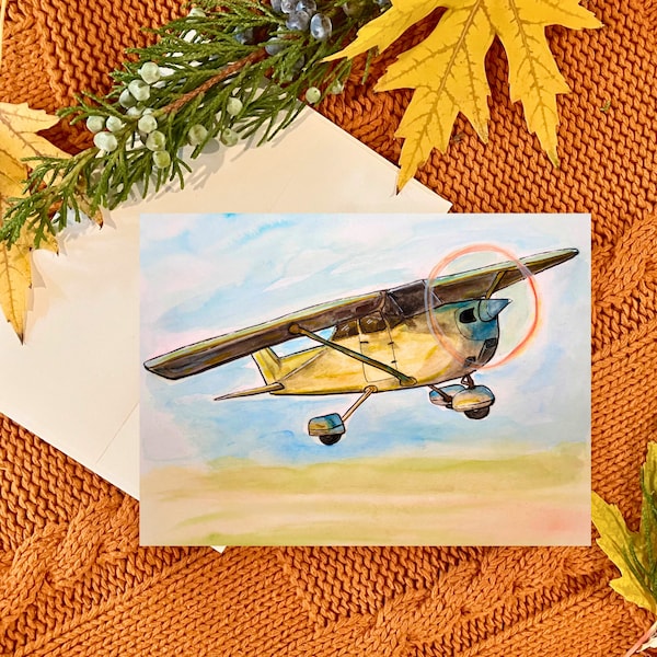 Airplane Card - Etsy