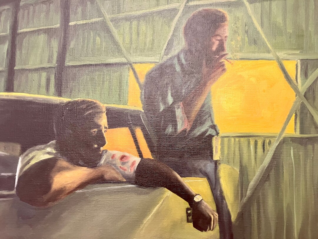 ORIGINAL Scene Painting From Drive 2011, Movie Artwork, Drive 2011 ...