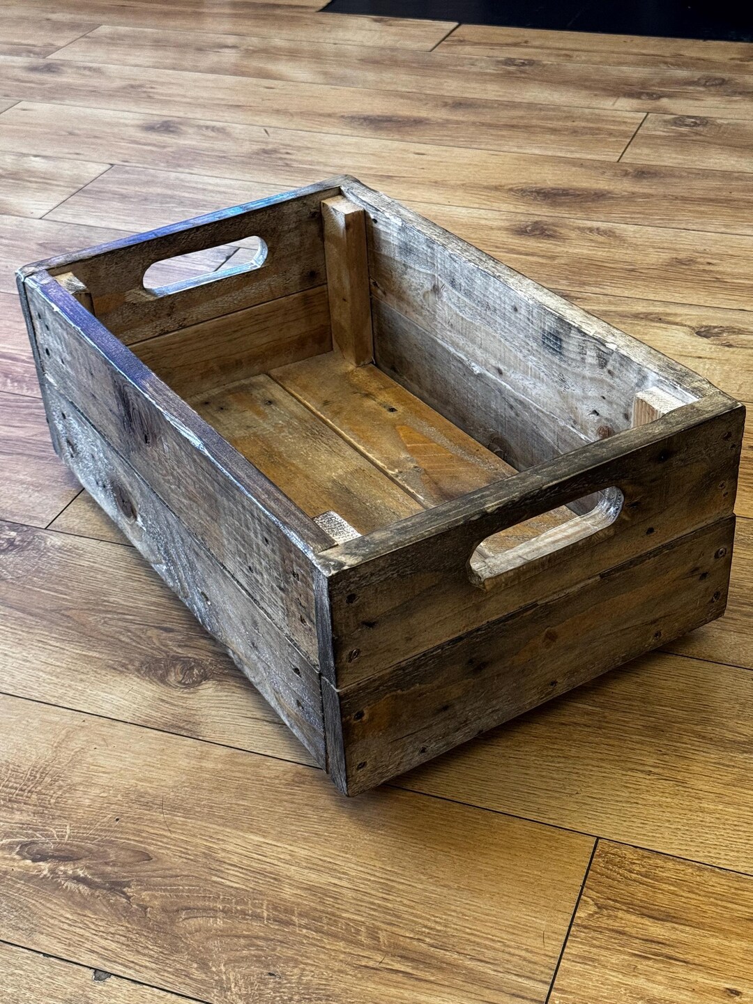 Vintage Wooden Crate, Rustic Storage Box, Fruit Crate, Vegetable Box, Upcycled - Etsy UK