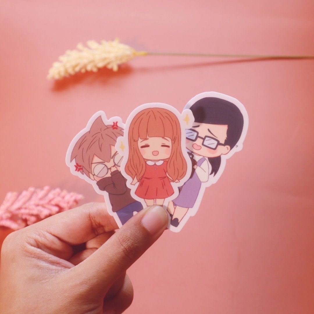 On or off Chibi Sticker Set Yaoi/bl Manhwa Ahjuicy - Etsy