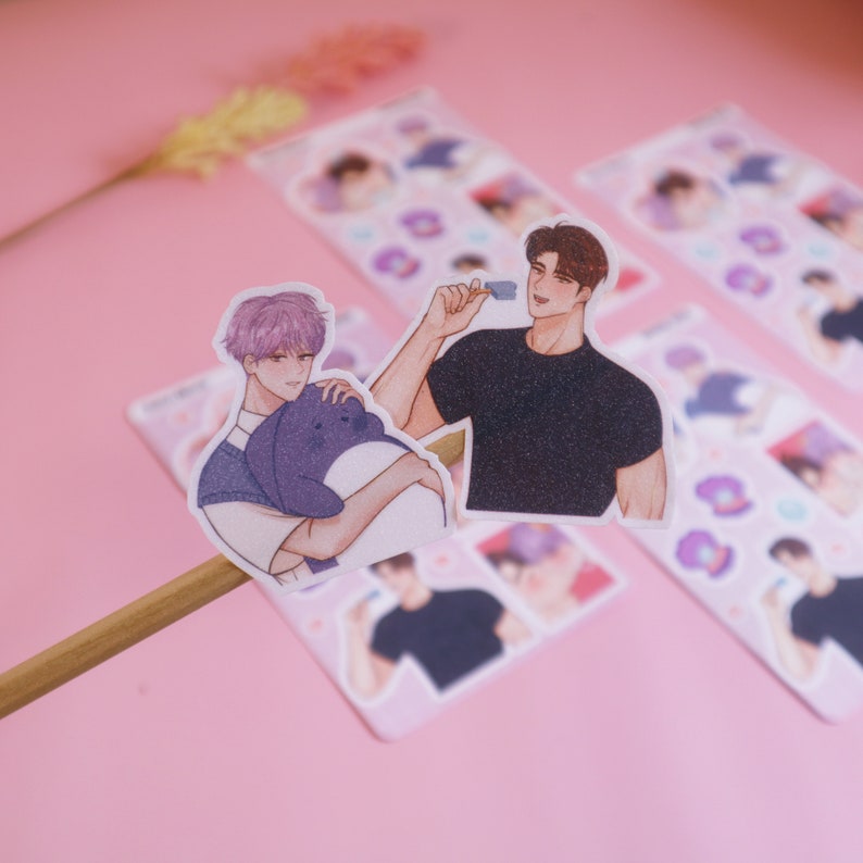 Pearl Boy Dooshik & Jooha Fanart Sticker Sheet-yaoi/bl Manhwa - Etsy UK