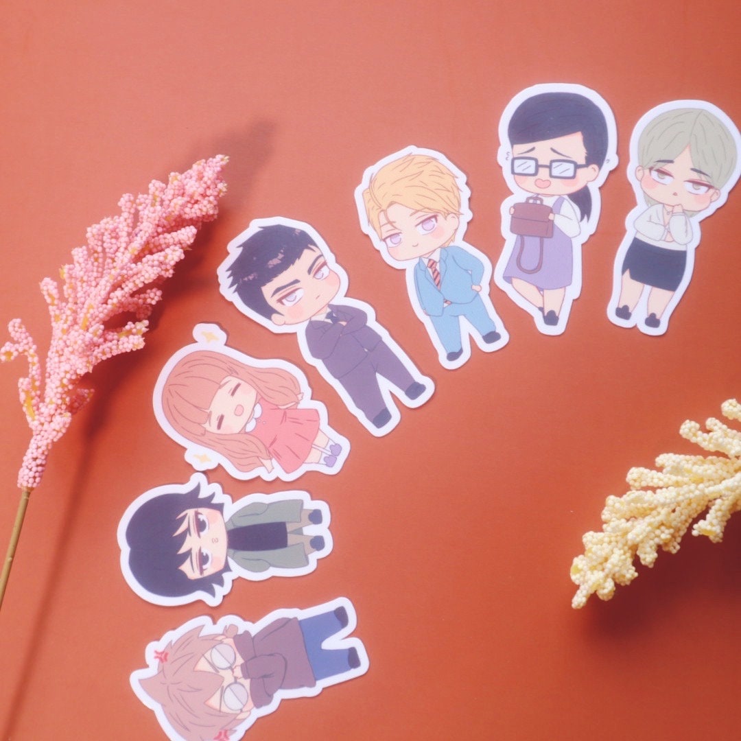 On or off Chibi Sticker Set Yaoi/bl Manhwa Ahjuicy - Etsy