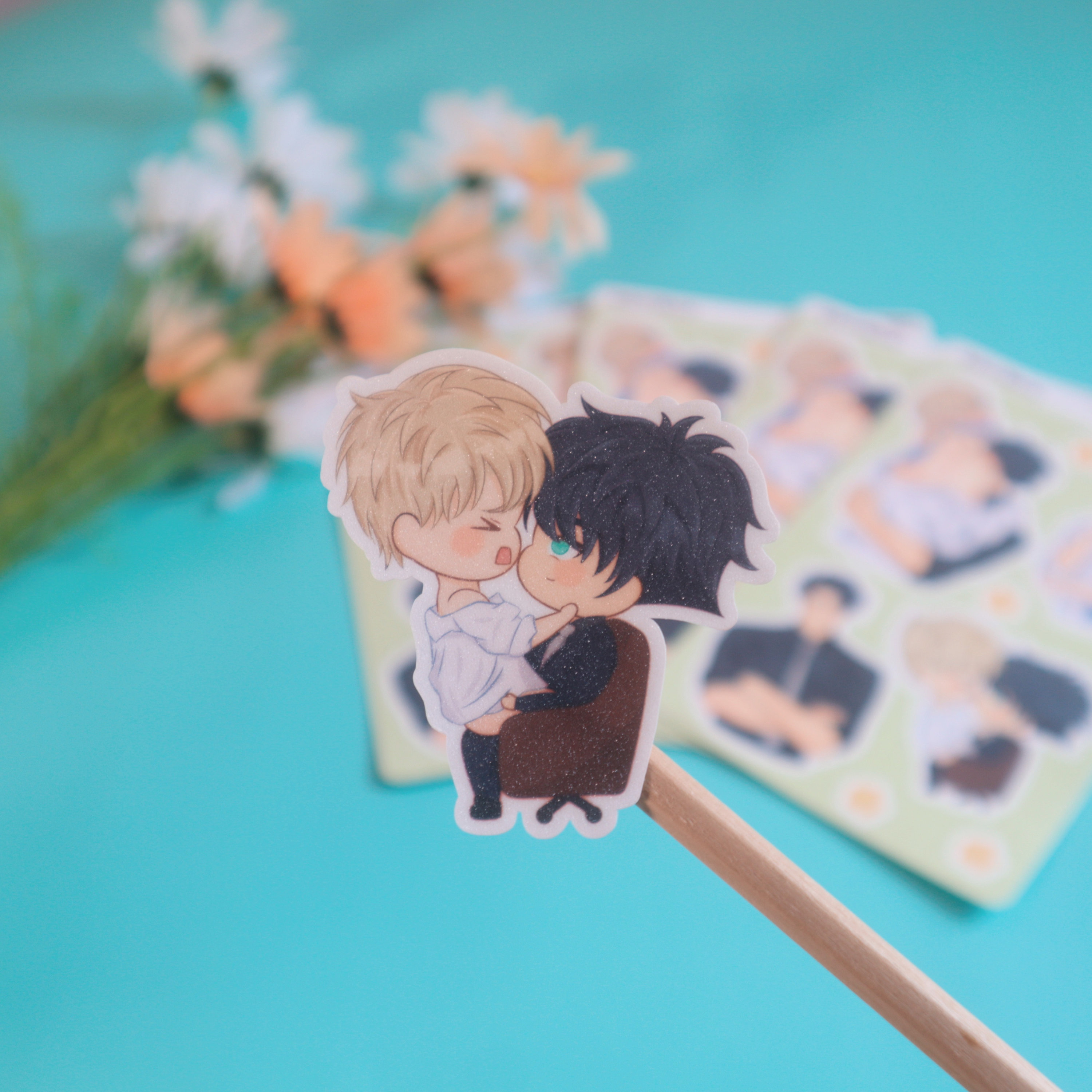 Love Jinx Office AU Fanart Sticker Sheet Yaoi/bl Manhwa Kang Woojin ...