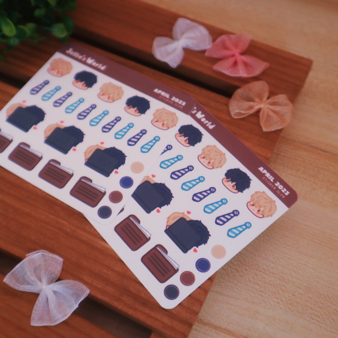Love Jinx Fanart Planner Stickers Yaoi/bl Manhwa Cute Chibi Mini Bujo ...