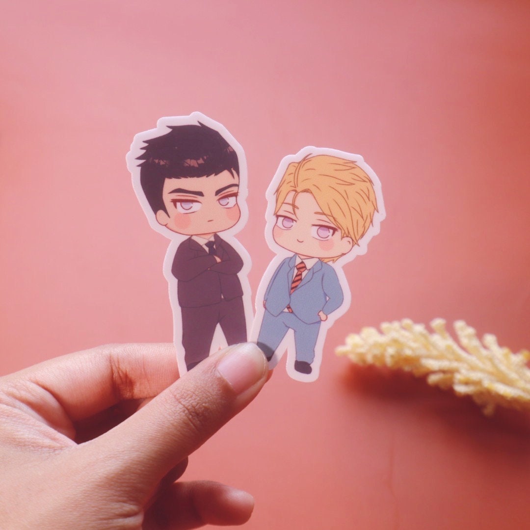 On or off Chibi Sticker Set Yaoi/bl Manhwa Ahjuicy - Etsy