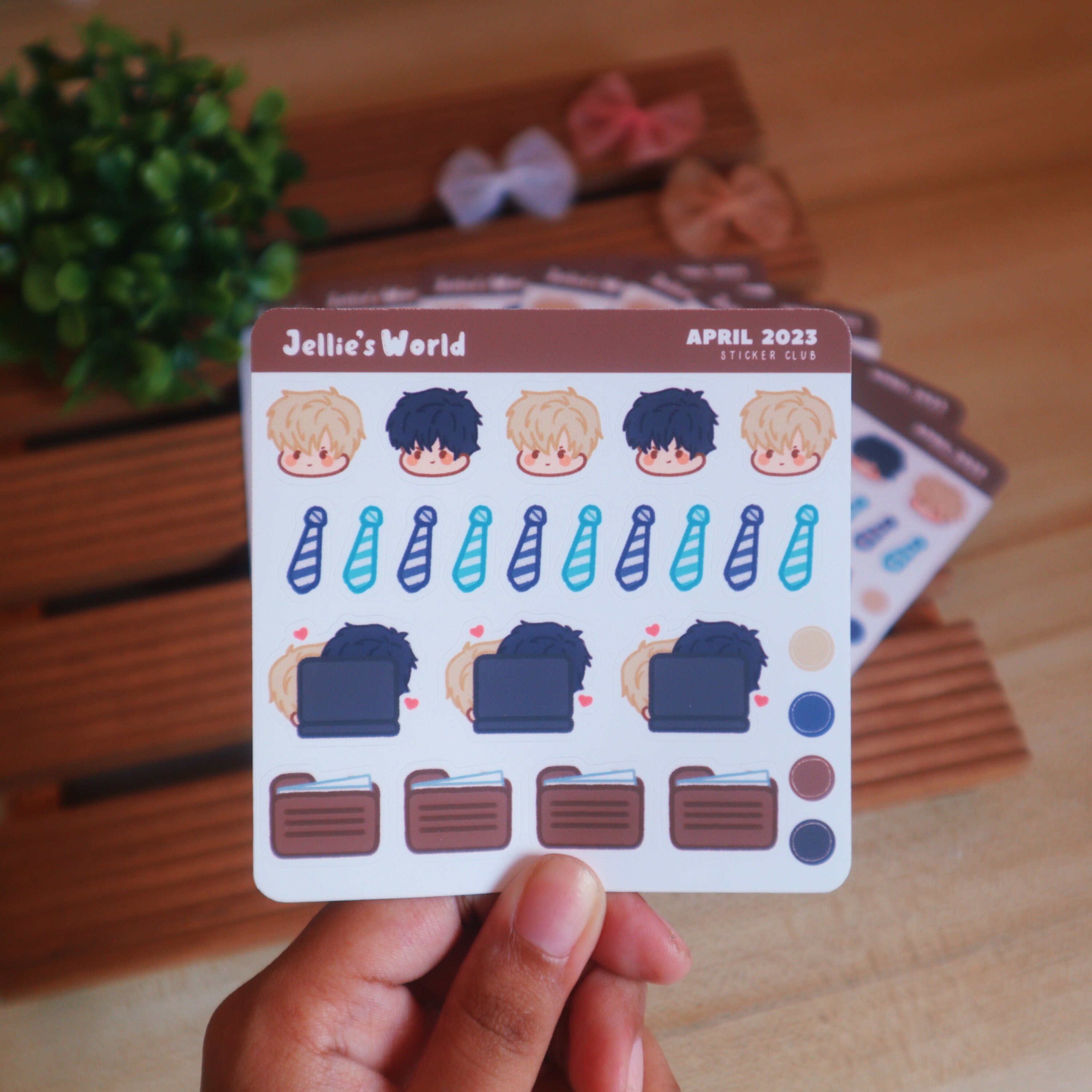 Love Jinx Fanart Planner Stickers Yaoi/bl Manhwa Cute Chibi Mini Bujo ...