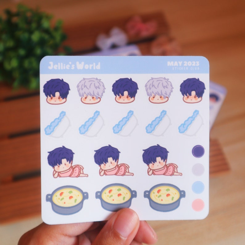 Make Me Bark Fanart Planner Stickers Yaoi/bl Manhwa Cute Chibi Mini ...