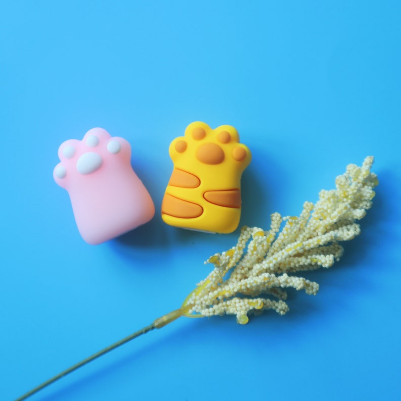 Kawaii Cat Paw Sharpener - Pencil Sharpener for School Use - Neko Pink ...