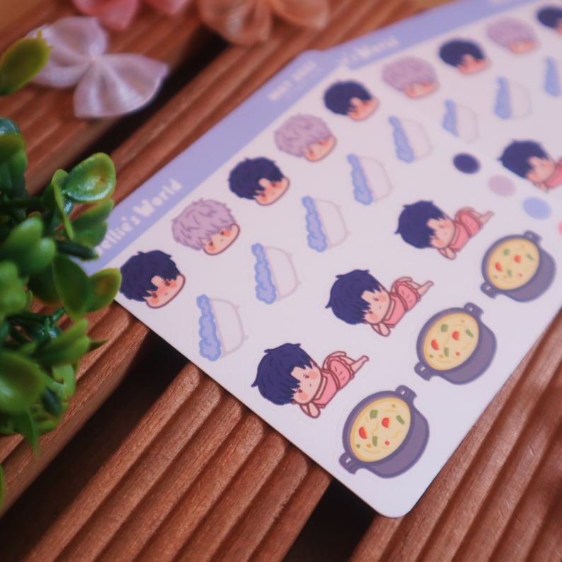 Make Me Bark Fanart Planner Stickers Yaoi/bl Manhwa Cute Chibi Mini ...