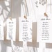 Handwritten Seating Chart Cards Template, Elegant Wedding Seating Chart ...