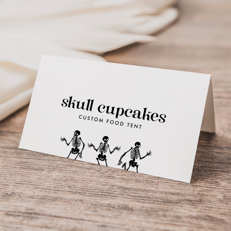 Halloween Place Card - Etsy