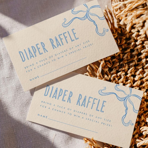 Blue Diaper Raffle - Etsy