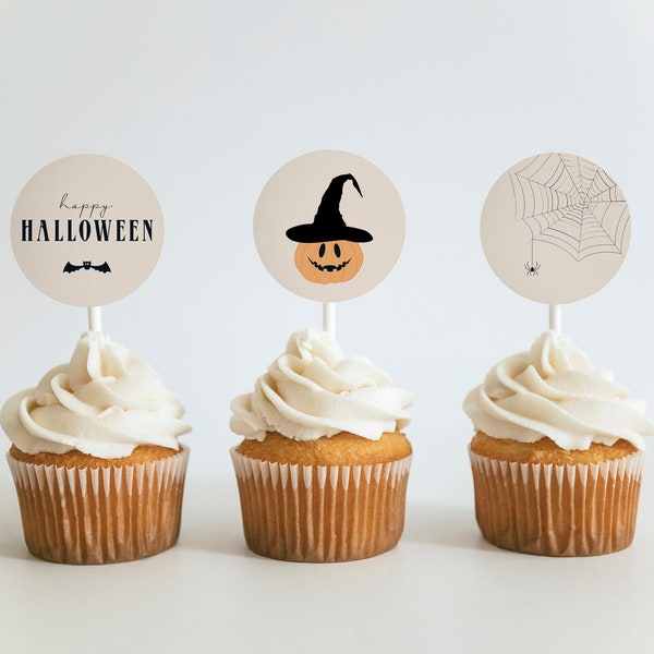 Halloween Cupcake Toppers - Etsy
