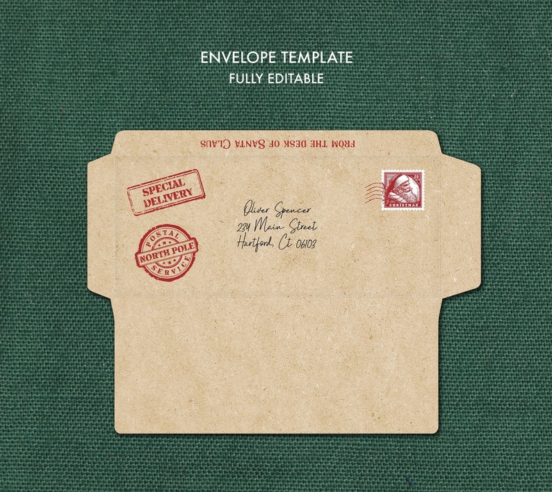 Personalized Letter From Santa Printable, Santa Letter, Certificate ...