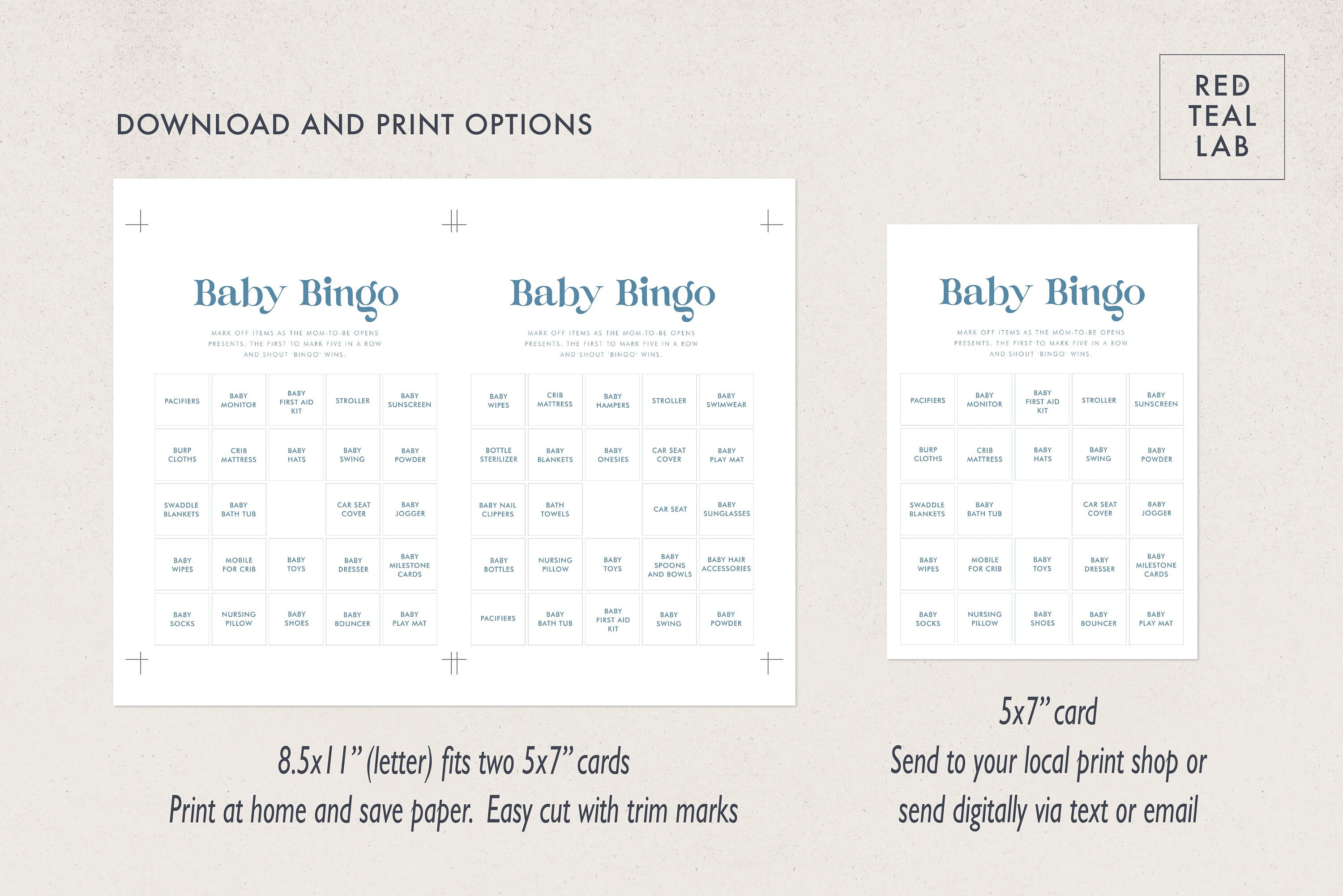 Babyshower Bingo Cards Blue, 30 Editable Baby Shower Bingo Cards, Baby ...