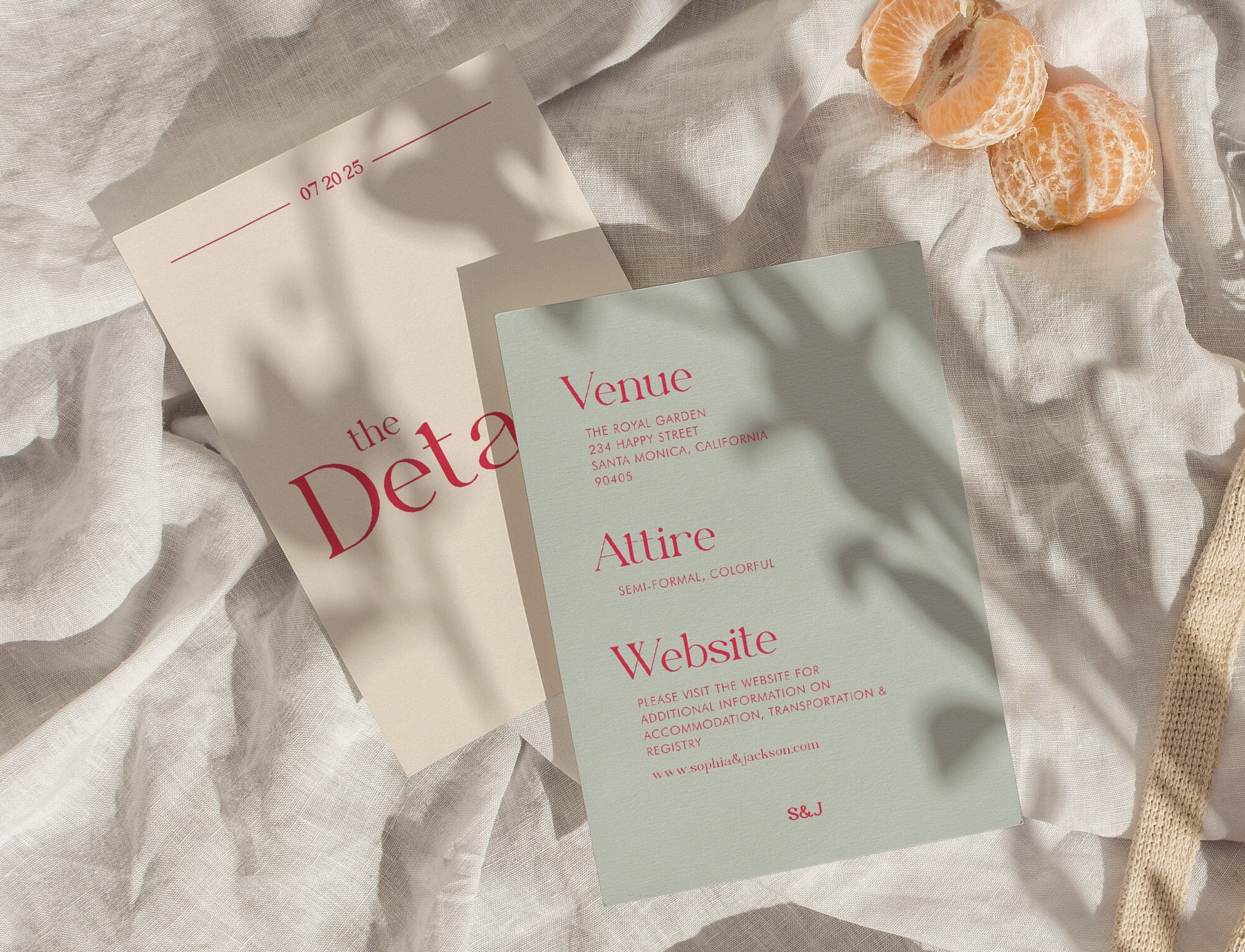 Modern Wedding Invitation Template, Bold Wedding Invite, Colorful ...