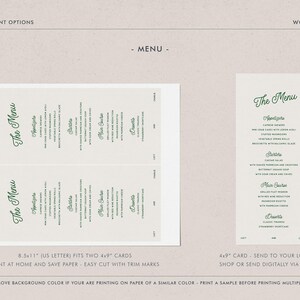 Modern Wedding Menu Template, Retro Wedding Menu, Colorful Menu, Fun ...