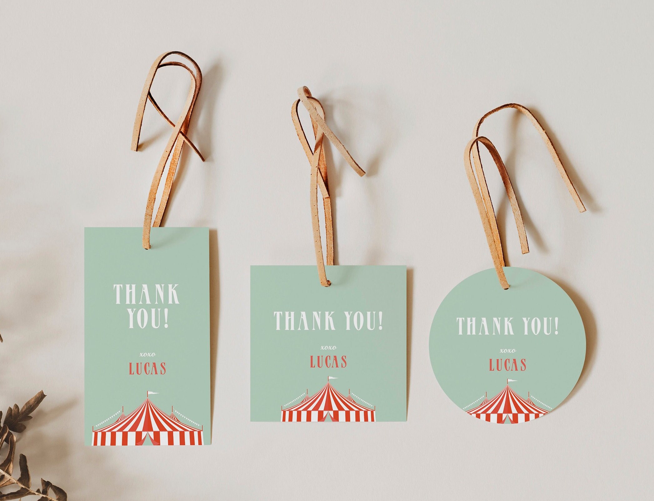 Circus Birthday Party Bundle, Circus Party Decorations Pack, Editable ...