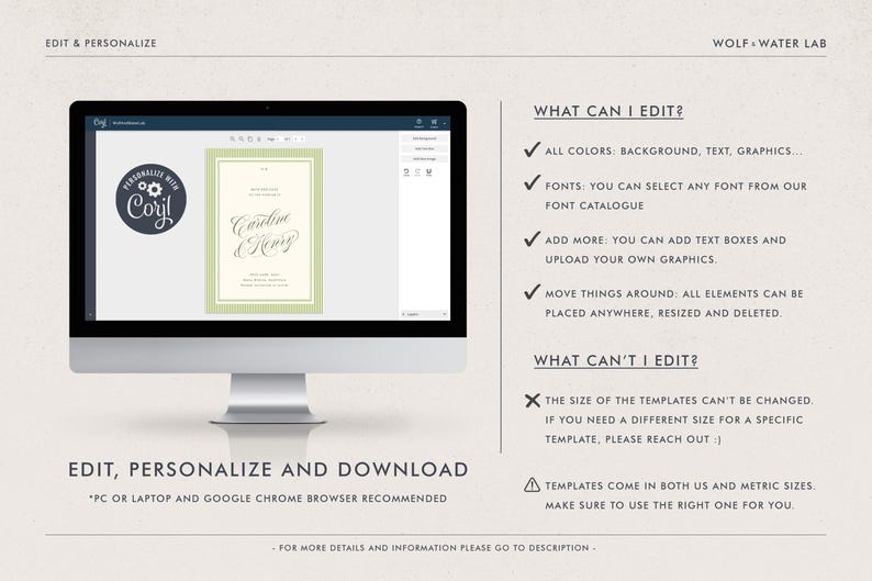 Oval Wedding Menu Template, Modern Vintage Menu, Retro Menu With Name ...