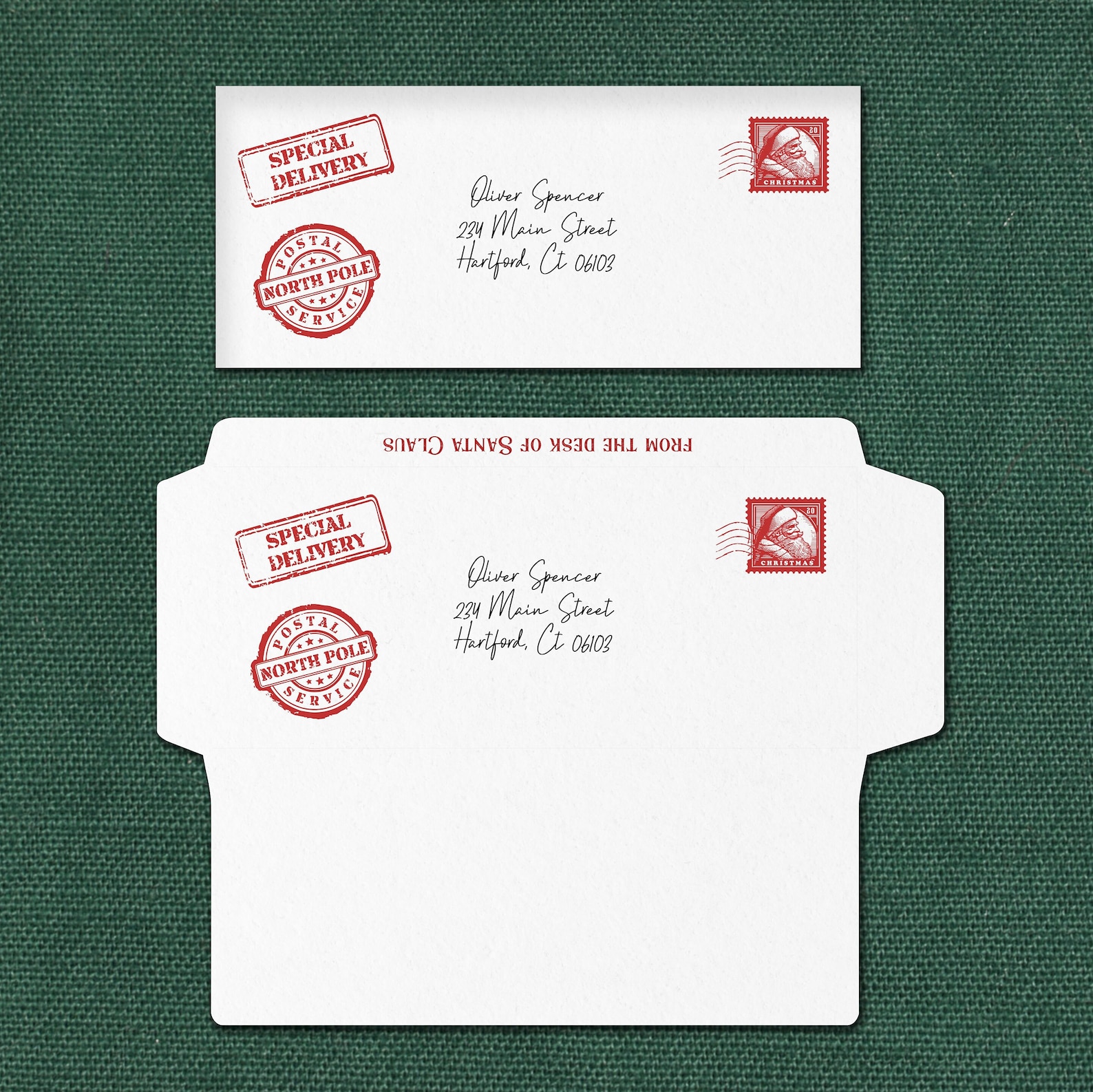 Personalized Letter From Santa Printable, Santa Letter, Certificate, Envelope From Santa ...