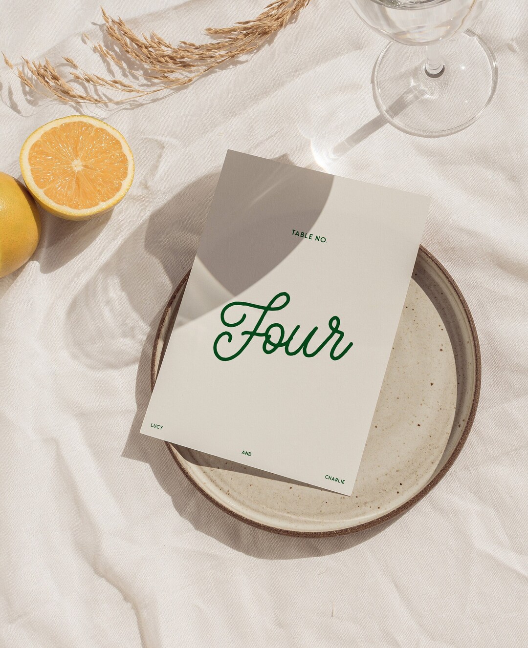 Modern Wedding Table Number Template, Retro Table Number, Colorful Reception Table Number ...