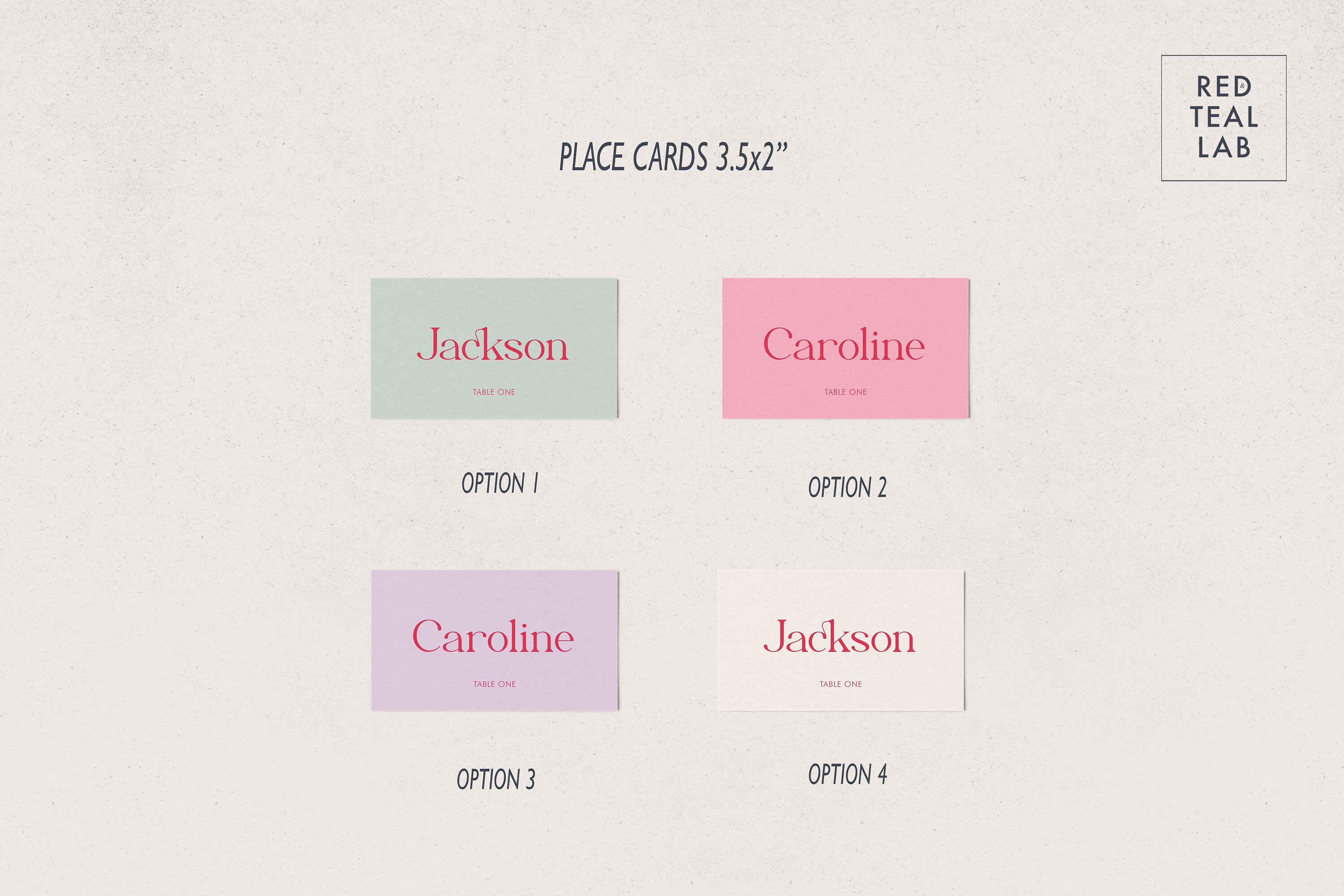 Modern Wedding Place Card Template, Bold Place Card, Editable Whimsical ...