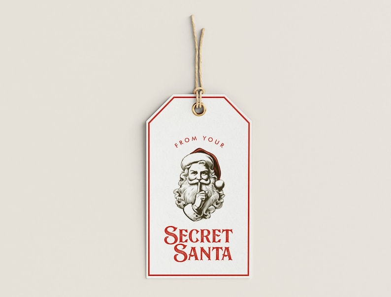 Secret Santa Questionnaire Printable, Secret Santa Form for Work ...