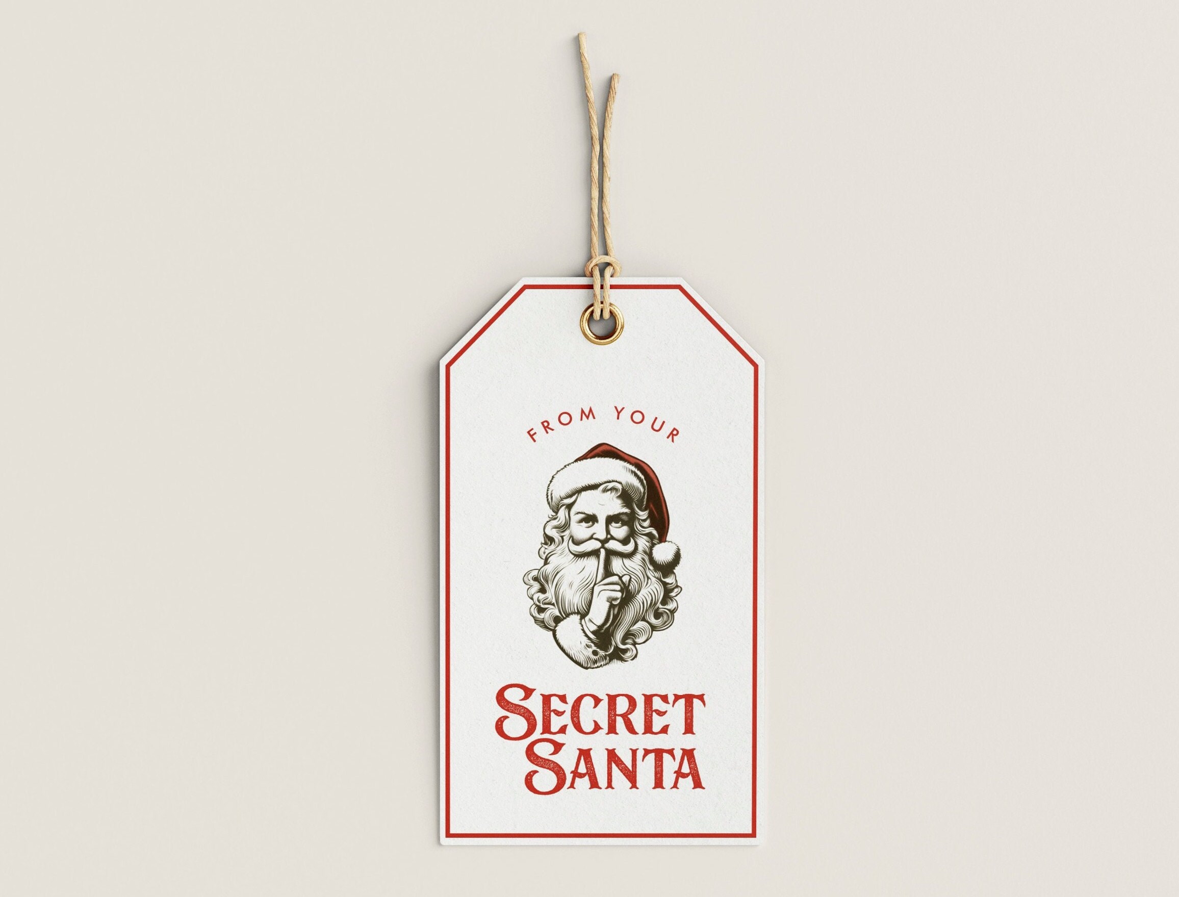 Secret Santa Questionnaire Printable, Secret Santa Template Kit, Secret ...