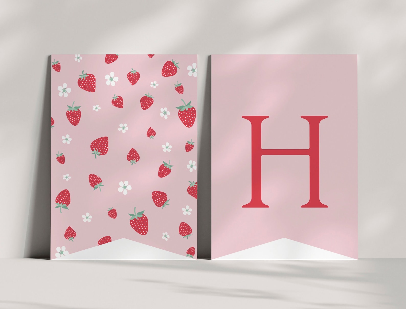 Strawberry Birthday Cupcake Toppers Editable Cupcake Topper Template ...