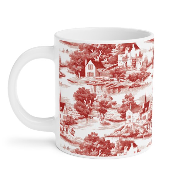 Red French Toile - Etsy