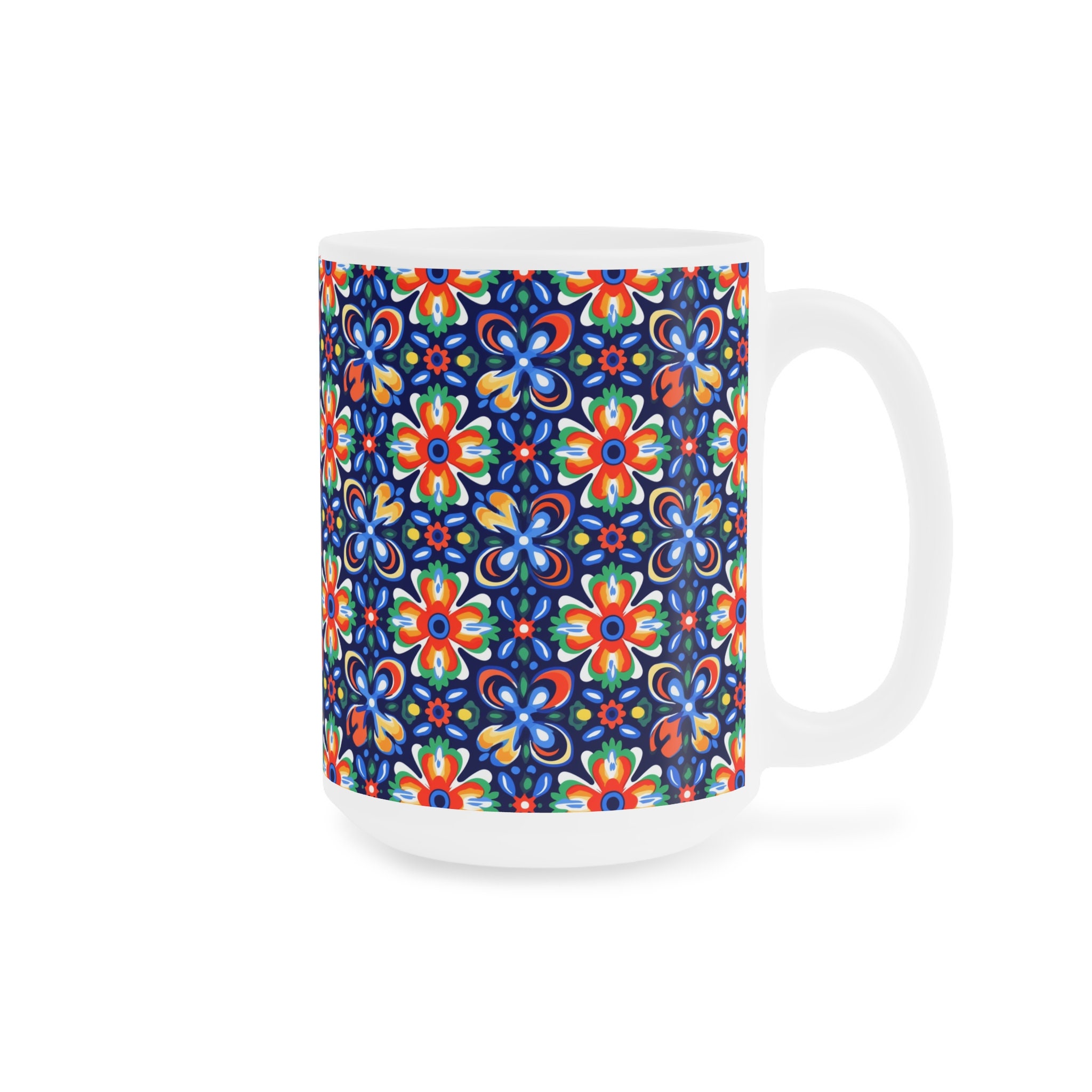 Mexican Talavera Tiles Coffee Mug #1 (world Tiles Collection) - Hand ...