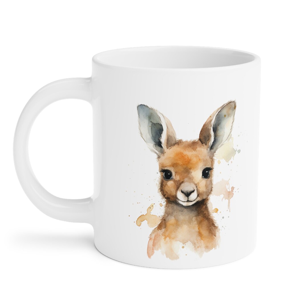 Baby Kangaroo Ceramic Mug - Australian Natives Collection - 3 Sizes ...