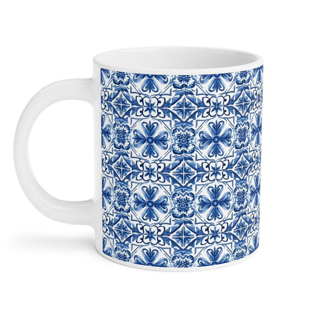 Portuguese Tiles (blue & White Azulejos) Coffee Mug #2 (world Tiles ...