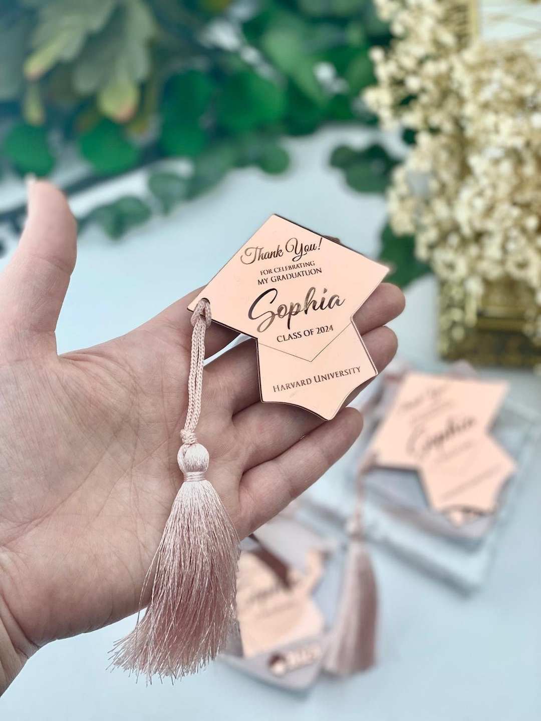 Custom Graduation Invitation Magnet, Graduation Cap, Class of 2024 ...