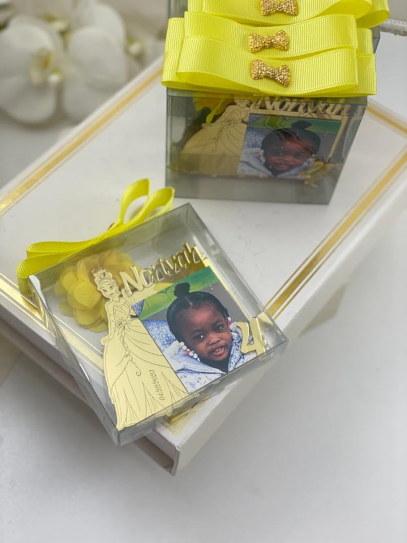 Princess Tiana Frame Magnet Personalized First Birthday - Etsy