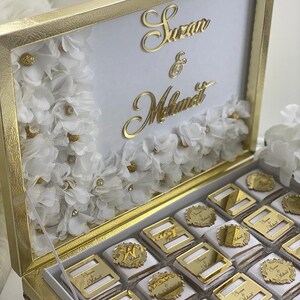 Personalized Wedding Chocolate Favors: Silver or Gold Engagement ...