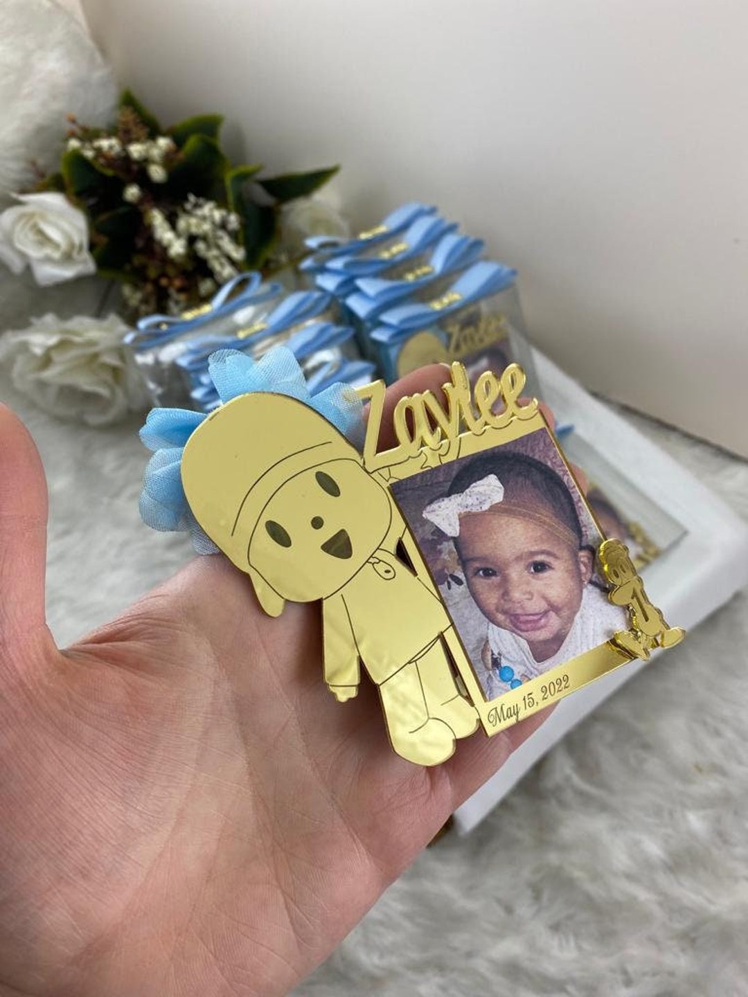 Personalized Pocoyo Photo Frame Magnet Birthday Party Favors ...