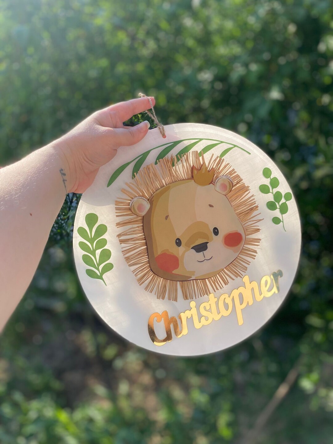 Personalized Acrylic Lion King Simba Door Decoration, Safari-inspired ...