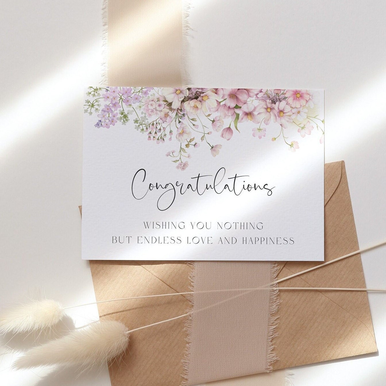 Printable Wedding Cardwedding Congratulations Cardwedding - Etsy