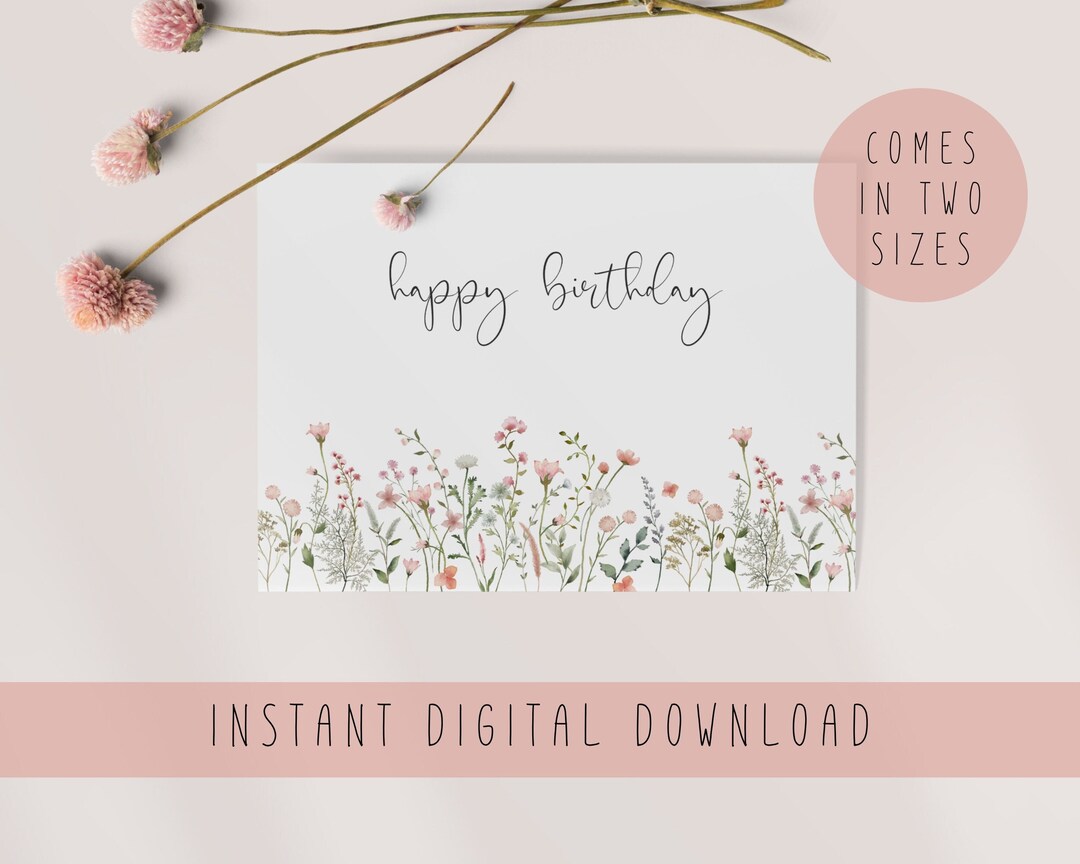 Printable Happy Birthday Card,friend Birthday Card,husband Birthday ...