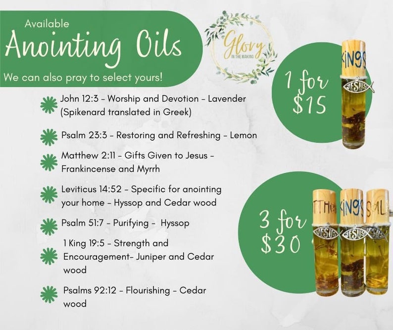 Anointing Oil Holy Anointing Oil Christian - Etsy