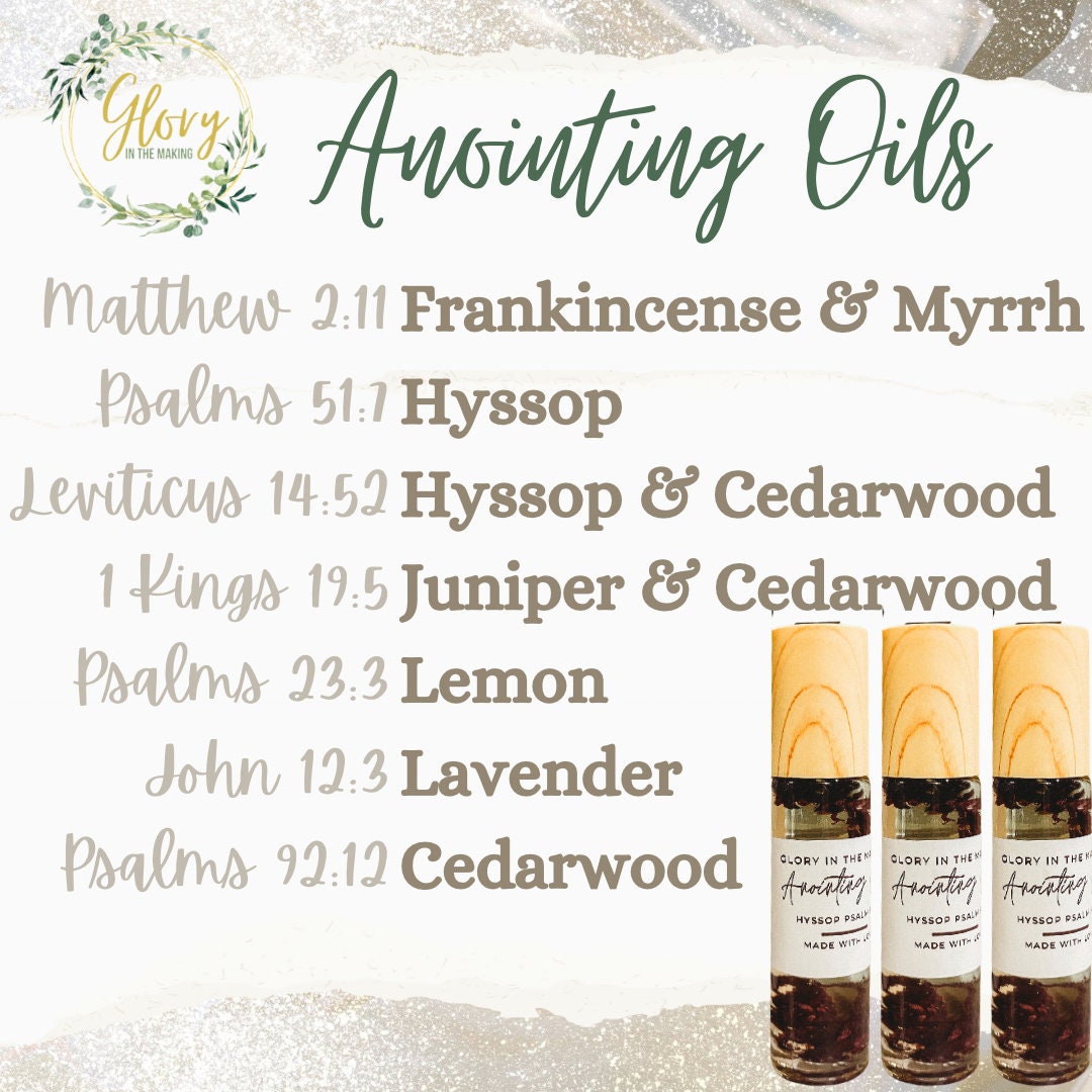 Anointing Oil, Holy Anointing Oil, Christian - Etsy