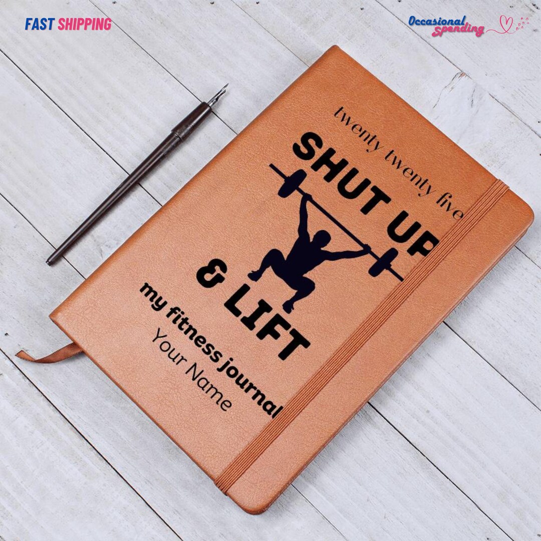 2025 Personalised Fitness Journal, Customized Workout Tracker, Custom ...
