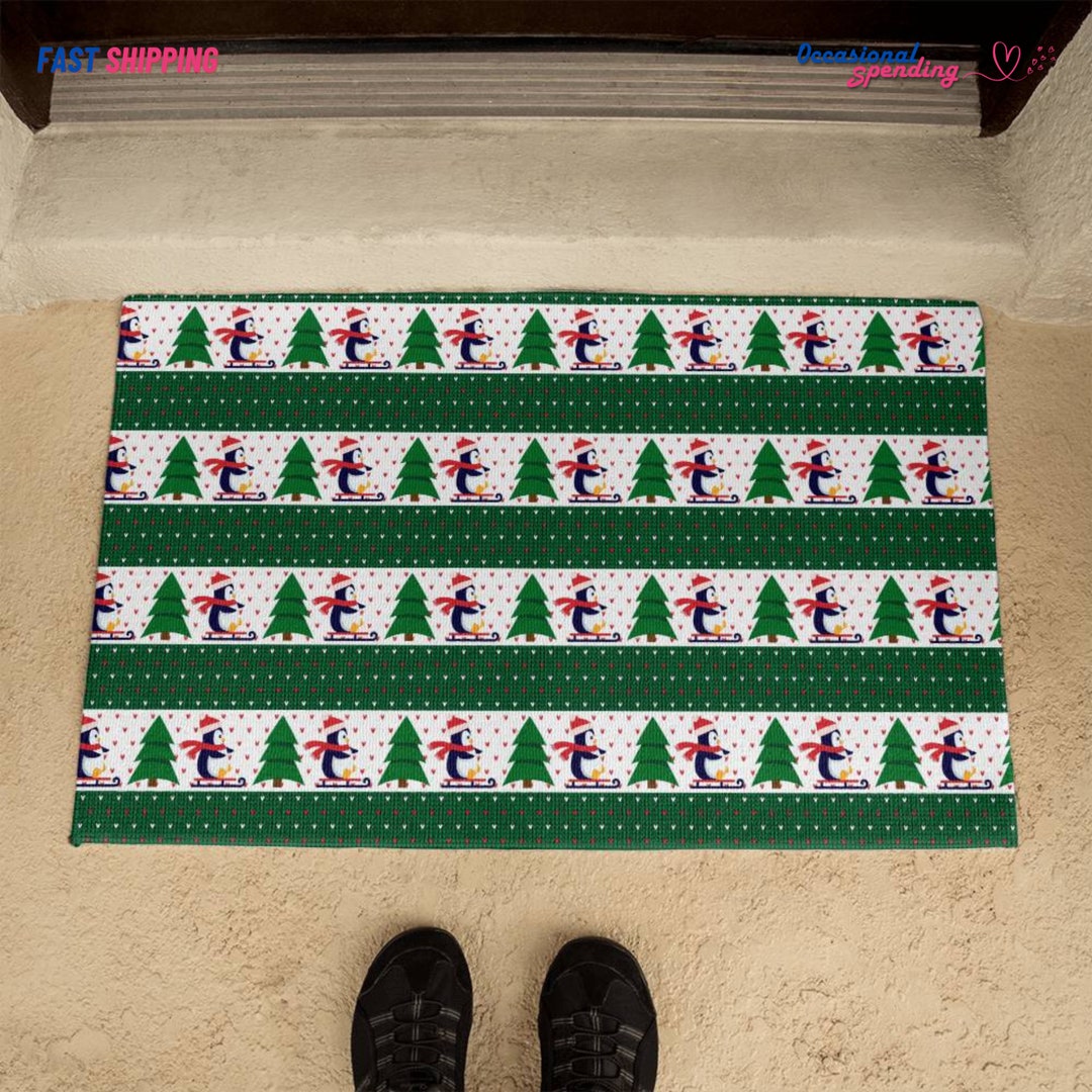 Ugly Christmas Welcome Mat, Christmas Doormat, Funny Christmas Doormat ...