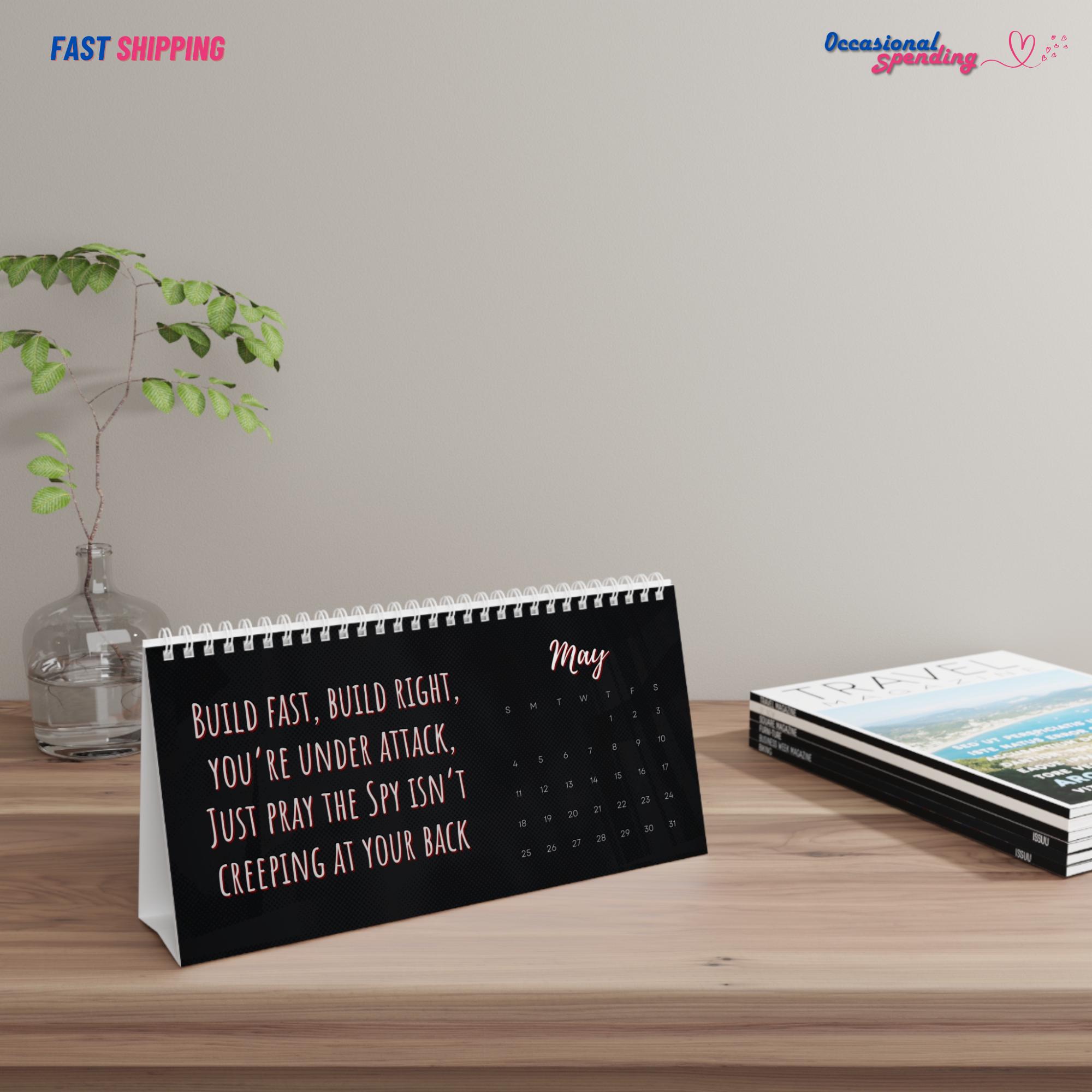 2025 TF2 Engineer Demotivational Quotes Desktop Calendar, Funny Gifts ...