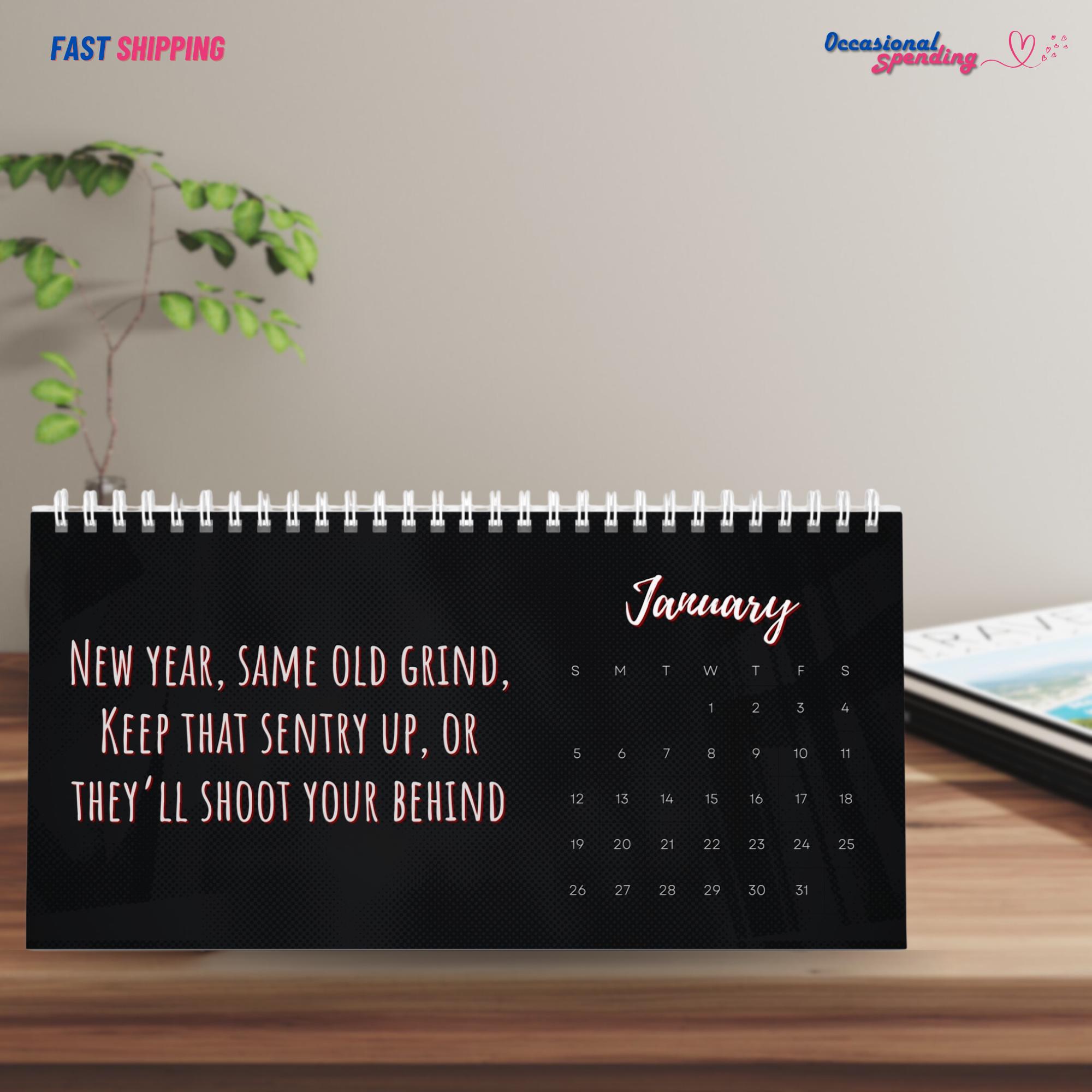 2025 TF2 Engineer Demotivational Quotes Desktop Calendar, Funny Gifts ...