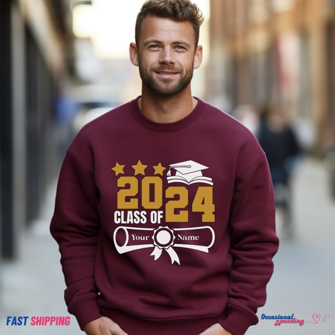 Personalized Graduation Sweatshirt, Graduation 2024 Sweater, High ...