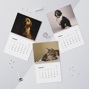 2025 Custom Pets Wall Calendars, 12 Photos 12 Months Calendar, 2025 ...