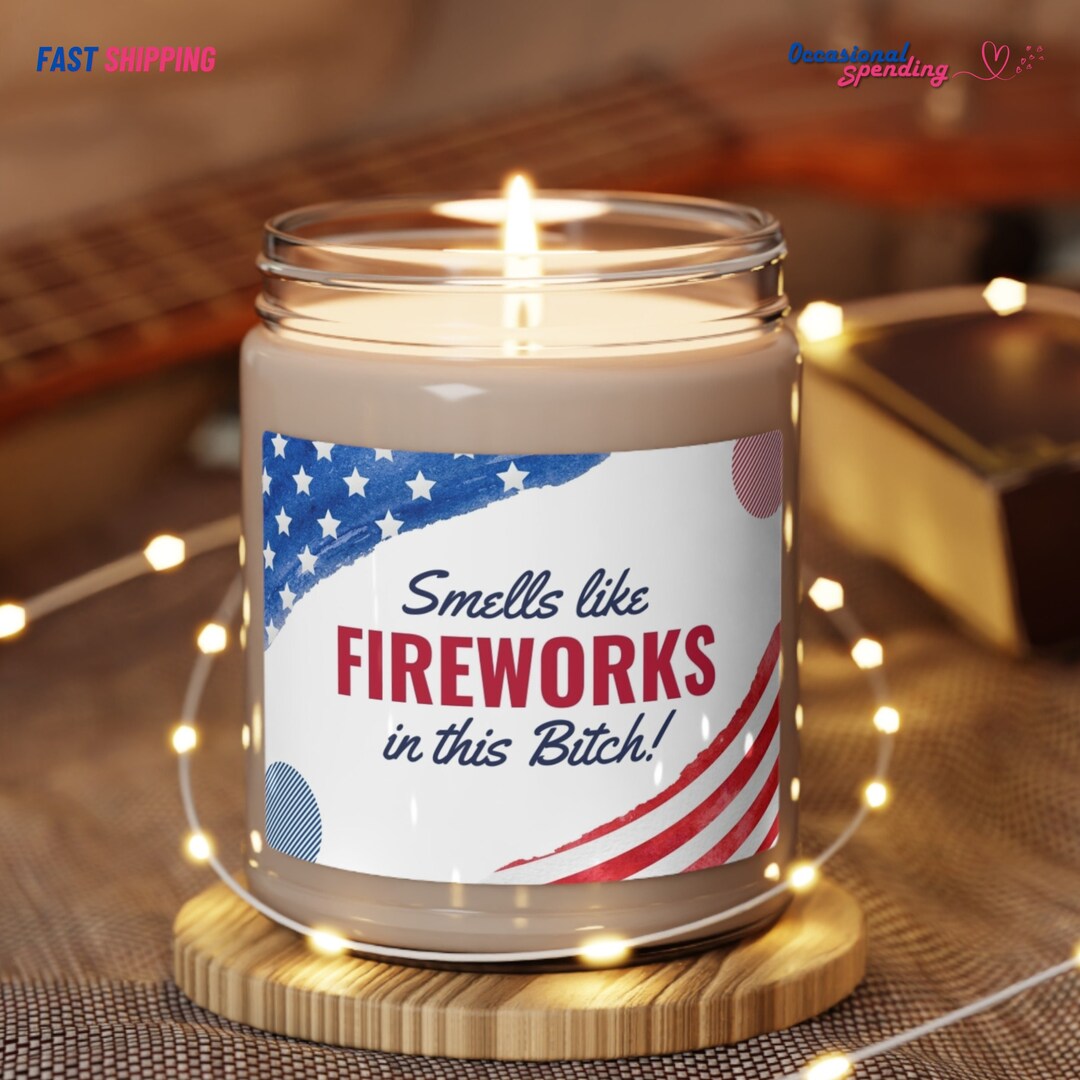 Freedom Candle, Smells Like Fireworks Scented Candle, 4th of July ...